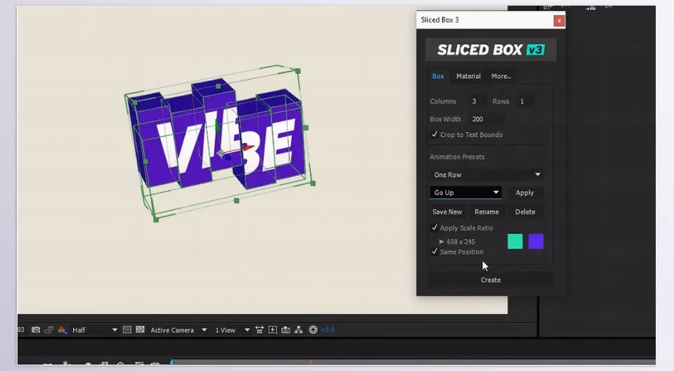 Aescripts - Sliced Box V3 Download v3.31 (Win, Mac)