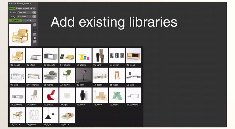 Blender - Asset Management Download v2.70