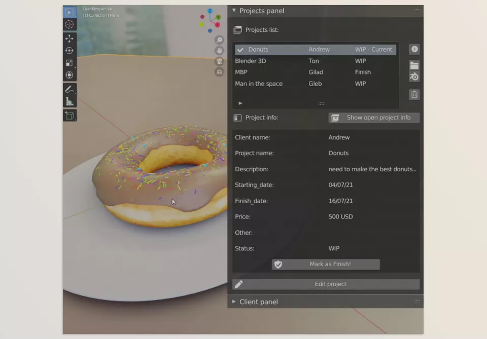 Blender - Manage Blender Projects (MBP) Download v2