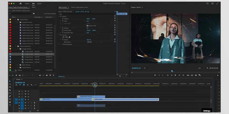 ACIDBITE - Textile Transitions for Final Cut Pro Download