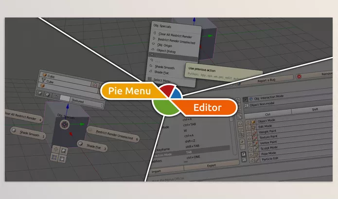 Blender - Pie Menu Editor Download v1.18.8