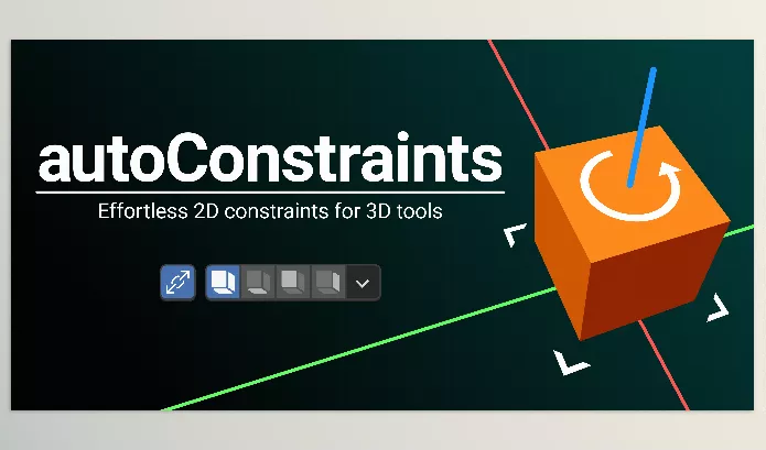 Blender - Auto Constraints Download v1.1.0 (Effortless 2D Constraints For 3D Tools)