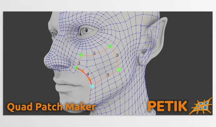 Blender - Petik Retopology Patch Maker Download v2.0.4